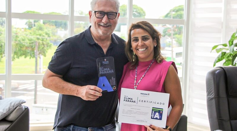 Cianorte conquista Selo Clima Paraná 2023 - Tribuna de Cianorte