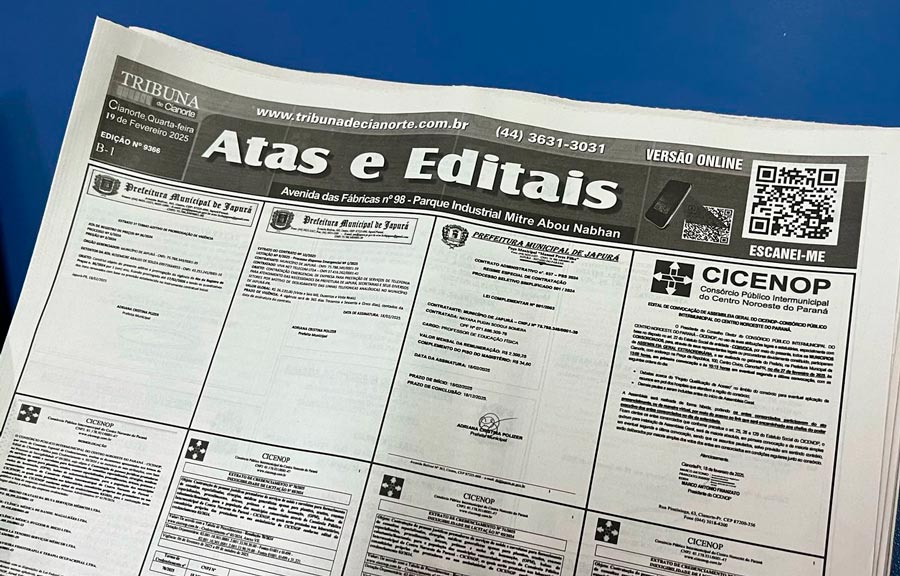 Publicidade Legal - 20/01/2026